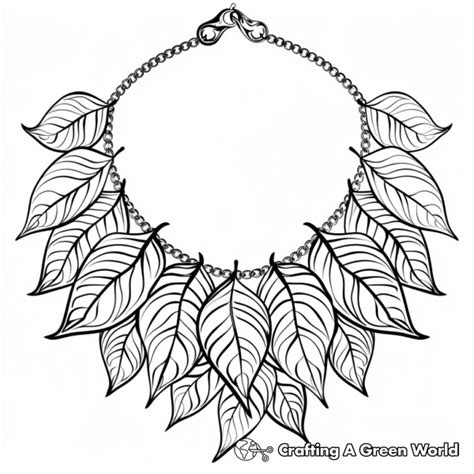 Necklace Coloring Pages Free Printable