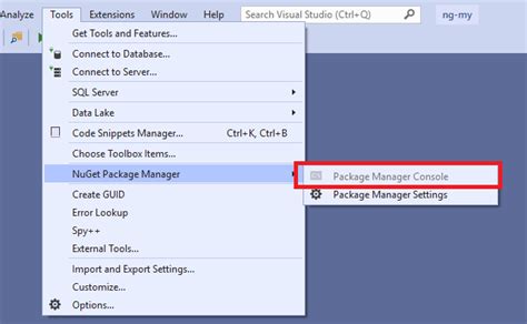 Asp Net How To Use NPM And Install Packages Inside Visual Studio 2017
