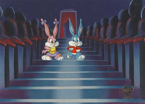 Tiny Toons Original Production Cel Buster Bunny And Babs Bunny Cel