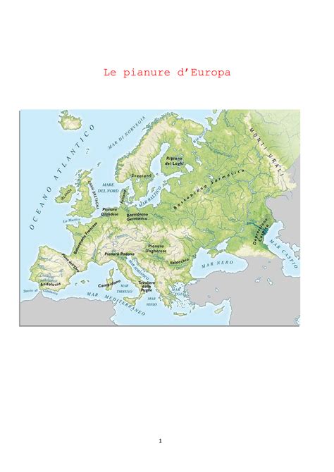 Le Pianure D Europa Le Pianure DEuropa Indice Introduzione Le