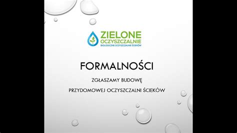 Budowa przydomowej oczyszczalni ścieków formalności YouTube