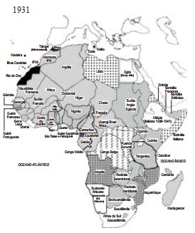 Quest O Compare Os Mapas Que Mostram A Divis O Pol Tica Da Frica Em