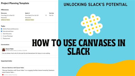 Slack Canvas How To Use Canvases In Slack Slackhq Youtube