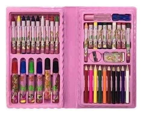 Estojo Escolar Criança Maleta Pintura 48 Peças Infantil Frete grátis