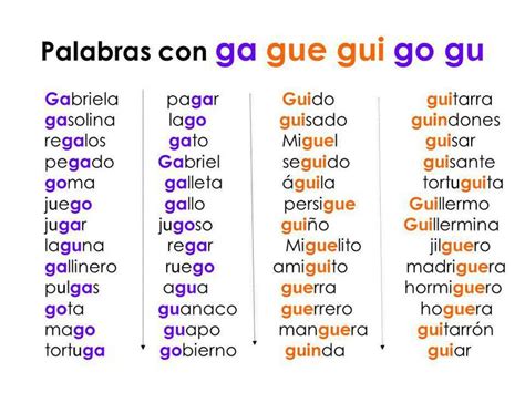 LOS EXPLORADORES DEL PERALWORLD GA GO GU GUE GUI GÜE GÜI Palabras