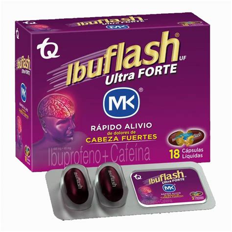 Droguería La Economía ibuflash ultra forte mk 400 65 mg caja x 18