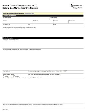 Fillable Online Natural Gas For Transportation NGT Natural Gas