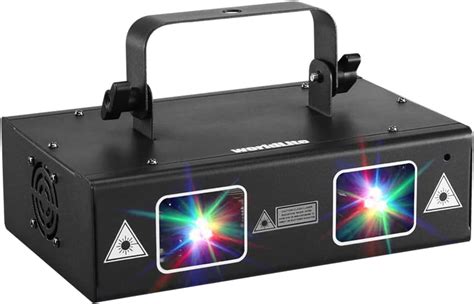 Luces de fiesta DJ láser de escenario efecto de luz norte LED RGB