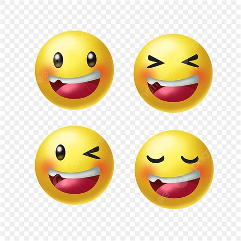 Yellow Emoji D Transparent Png D Yellow Happy Emoji D Element