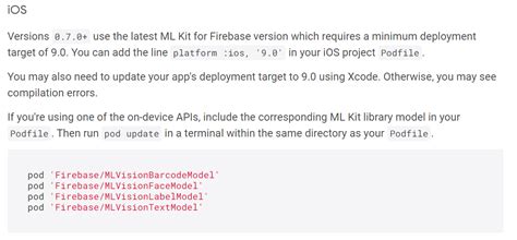 🐛 [firebase ml vision][ios] platformexception error 13 com firebase ml barcode engine is nil