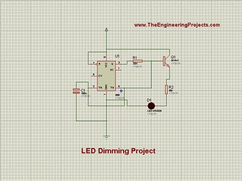 led dimming project using 555 timer in proteus isis the engineering projects
