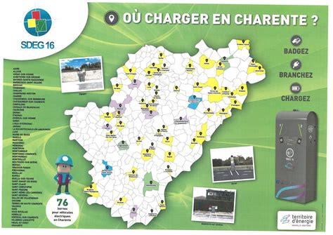 bornes de chargement pour véhicules électriques et hybrides en Charente