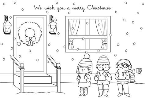 Coloriage Chanson De No L We Wish You A Merry Christmas