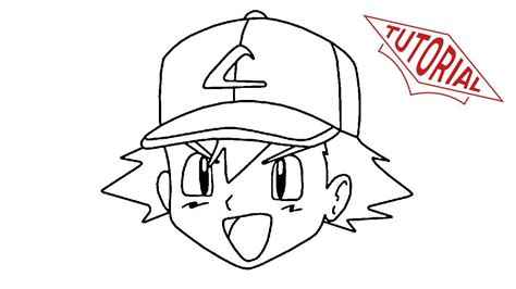 How To Draw Ash Ketchum