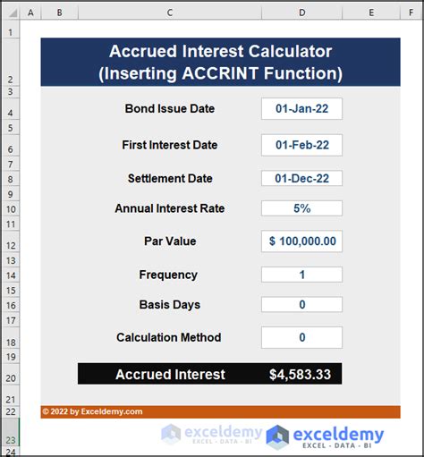 How To Create Accrued Interest Calculator In Excel Easy Ways