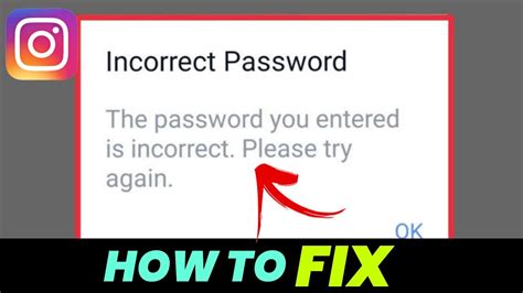 The Password You Entered Is Incorrect Please Try Again Instagram