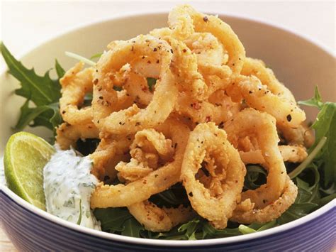 Fried Calamari With Chervil Sauce Recipe Eatsmarter