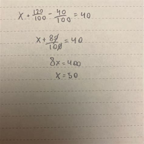 Bir sayının 20 fazlası ile 60 eksiğinin toplamı 40 ise bu sayı kaçtır