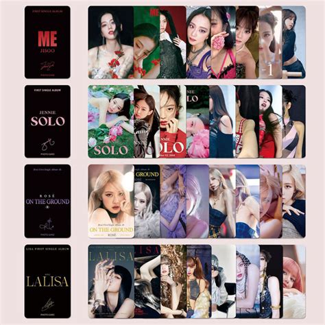 Pcs Set Blackpink Jisoo Lisa Jennie Rose Photocards Me Lalisa Lomo