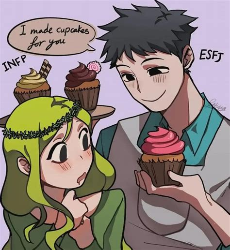 Who Is More Cute Infp Esfj Or That Cup Cake Credits Fati Ma