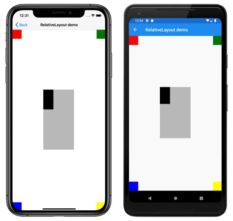 Xamarin Forms RelativeLayout Code Samples Microsoft Docs