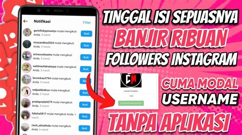 Gratis Tanpa Bayar Cara Menambah Followers Instagram Gratis Permanen