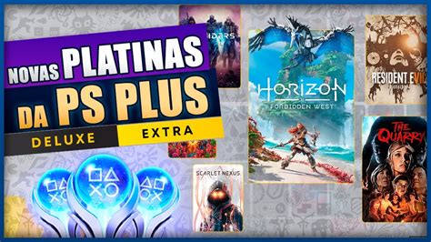 PLATINAS DA PLAYSTATION PLUS EXTRA E DELUXE FEVEREIRO 2023 YouTube