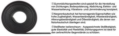 Gummistreifen Selbstklebend Neopren Gummimatte Gummiplatte Vollgummi