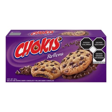 Galletas Gamesa Chokis Rellena Con Chispas Sabor A Chocolate Y Relleno