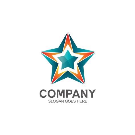Design Do Logotipo Da Estrela Vetor Premium