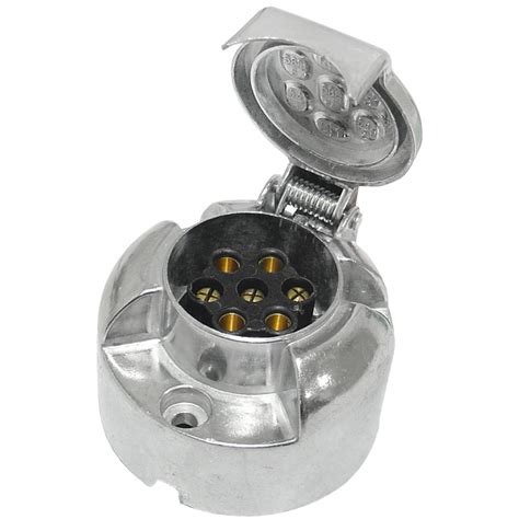 Gniazdo Gniazdko Przyczepy Aluminium 7 Pin 12 24V LTC Motoryzacja EMPIK