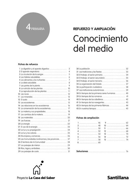 Contenidos De Conocimiento Del Medio