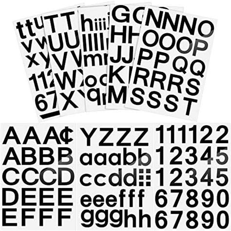 Pieces Self Adhesive Vinyl Letters Numbers Kit Mailbox Numbers