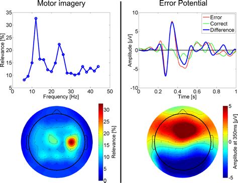 left column features relevance for motor imagery classification one download scientific