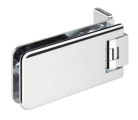 Charnière de porte Marine rectangulaire aux angles adoucies Côté Verre