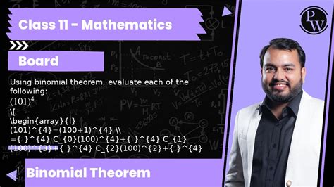 using binomial theorem evaluate each of the following 101 4 [ youtube