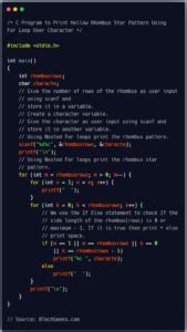 Python Program To Print Hollow Rhombus Star Pattern Python Programs