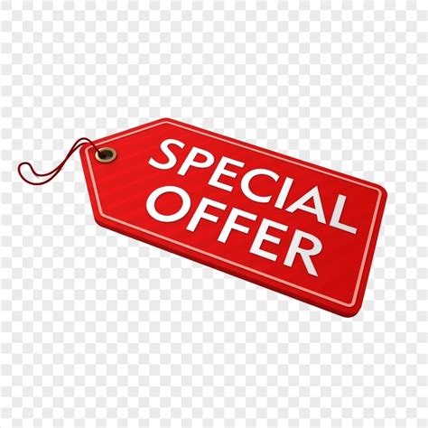 HD Special Offer Red Tag Discount PNG Citypng