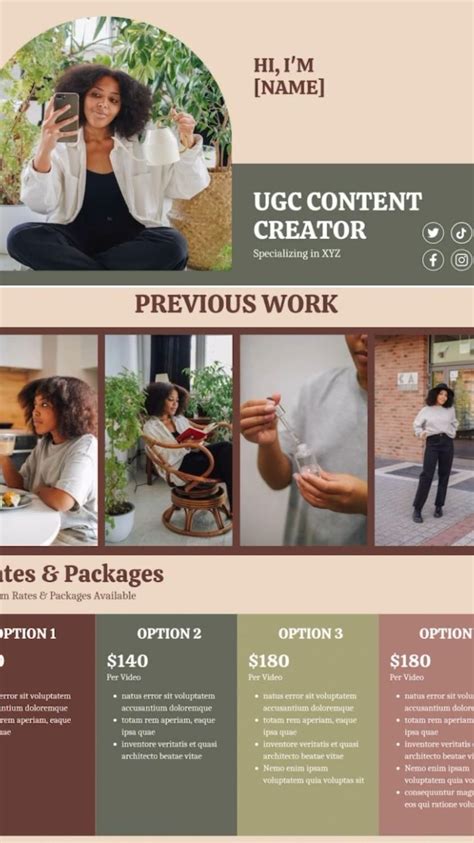 Ugc Portfolio Ugc Portfolio Template Portfolio Template Ugc Template