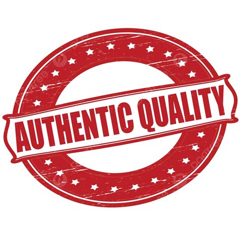 Authentic Quality Stamp Red Exemplified Vector Stamp Red Exemplified