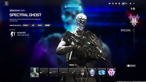 MW3 MW2 Reactive Pack SOULLESS Ghost Operator Skin Bundle HARD UNLOCKED