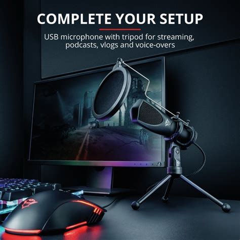 Trust Streaming Und Gaming Mikrofon GXT 232 Mantis Mit Stativ Smyths