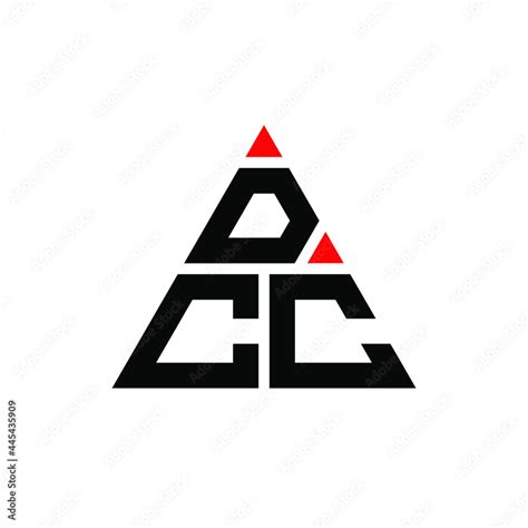 Dcc Triangle Letter Logo Design With Triangle Shape Dcc Triangle Logo