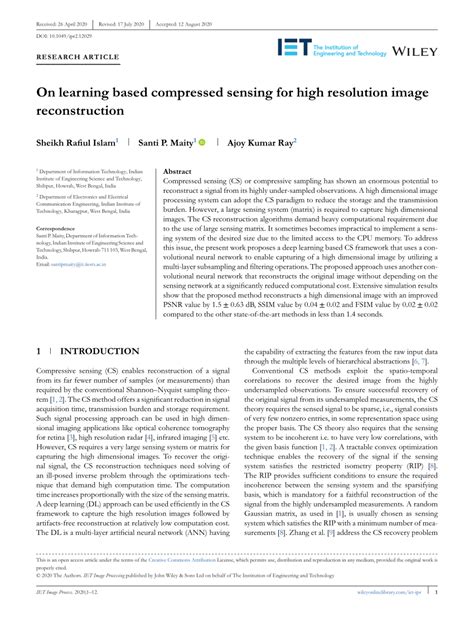 pdf on learning based compressed sensing for high resolution image reconstruction
