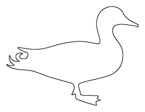 Printable Mallard Duck Template
