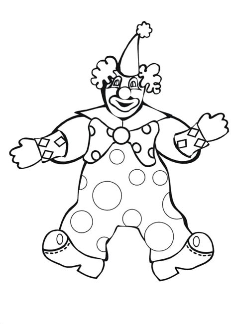Coloriage Un Clown télécharger et imprimer gratuit sur