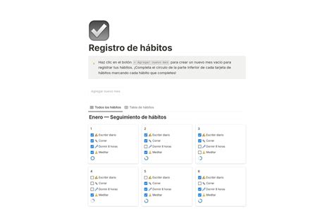 Plantillas Gratuitas De Seguimiento De H Bitos De Notion Notion