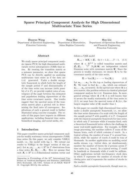 pdf sparse principal component analysis for high dimensional dokumen tips