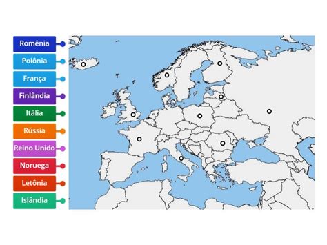 Mapa Da Europa Labelled Diagram
