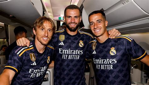 Real Madrid Reveal Away Shirt As They Board Flight For Preseason